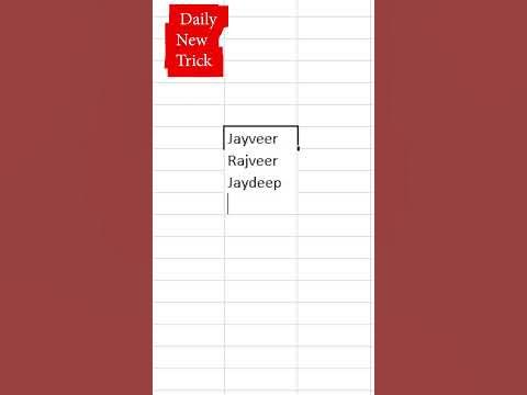 Time Saving Excel Trick #computertips #excel #shortcutkeys #shortcuts #tricks - YouTube