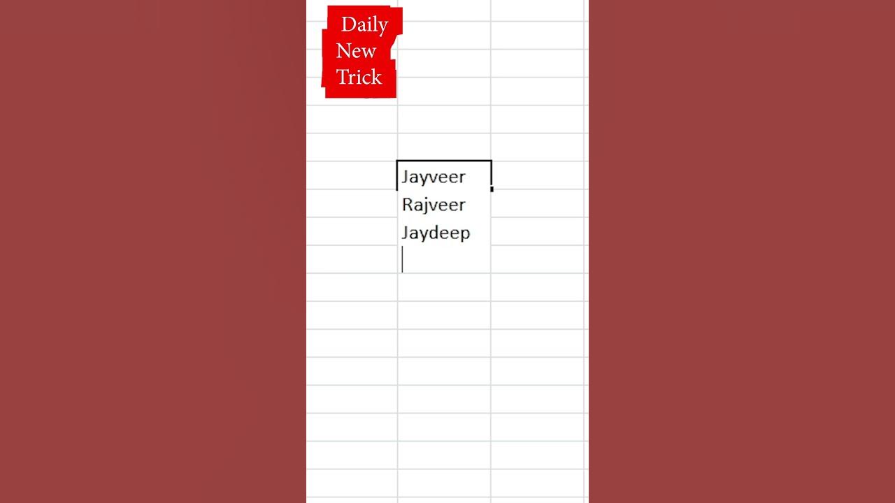 Time Saving Excel Trick Computertips Excel Shortcutkeys Shortcuts Tricks Youtube