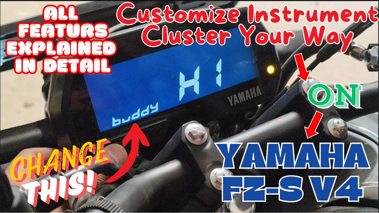 Customize Your Instrument Cluster Your Way!!!! || 2024 Yamaha FZ-S V4 display name change ...