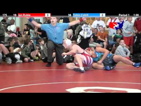2012 Schoolboy Nat. Duals 175: Ian Ruble vs. Tobin Cahill - YouTube