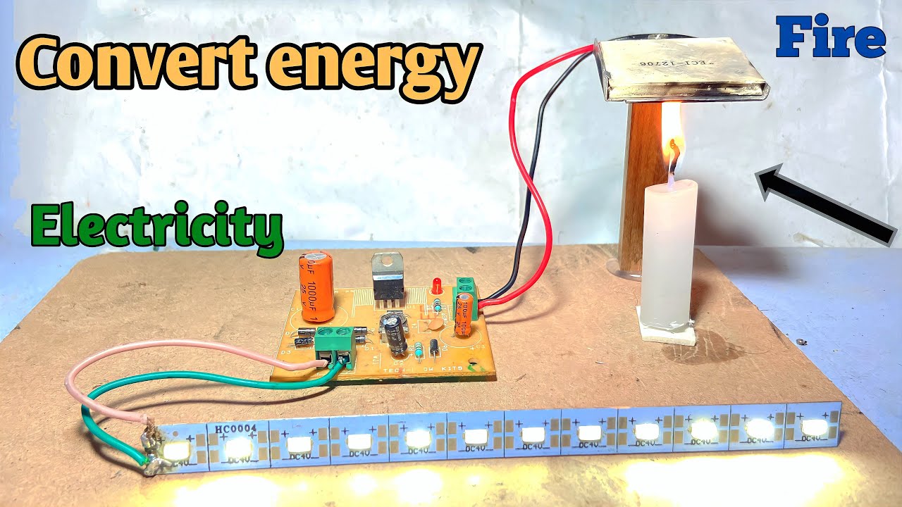How to convert energy from fire to electricity @SamarExperiment - YouTube