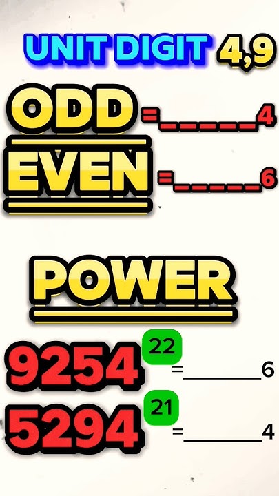 How To Find Unit Digit - YouTube