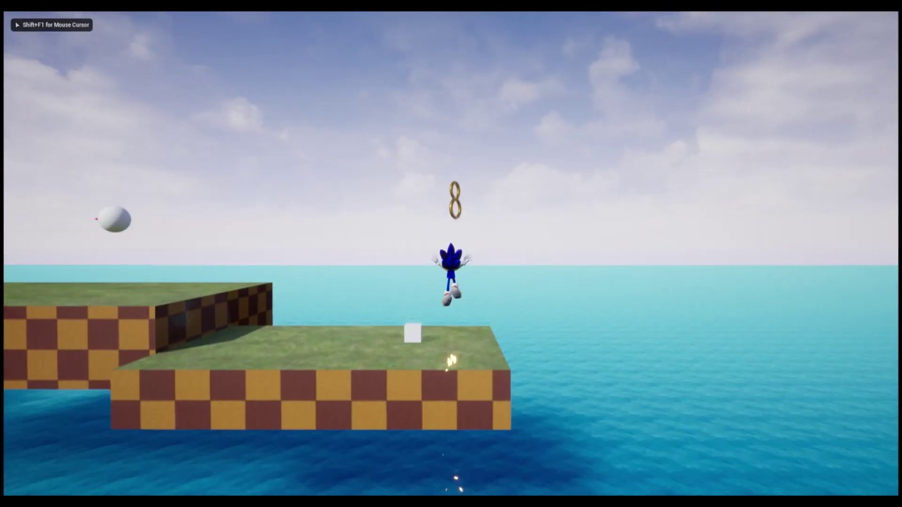 Unreal Engine 4 - Sonic testing Dynamic Gravity Character - YouTube