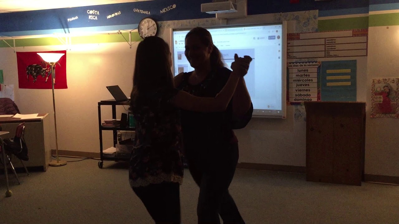 Teaching Salsa To The Middle School Spanish Class - YouTube