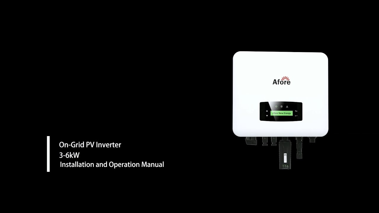 How to Install Single Phase PV String Inverter 3-6 kW - YouTube
