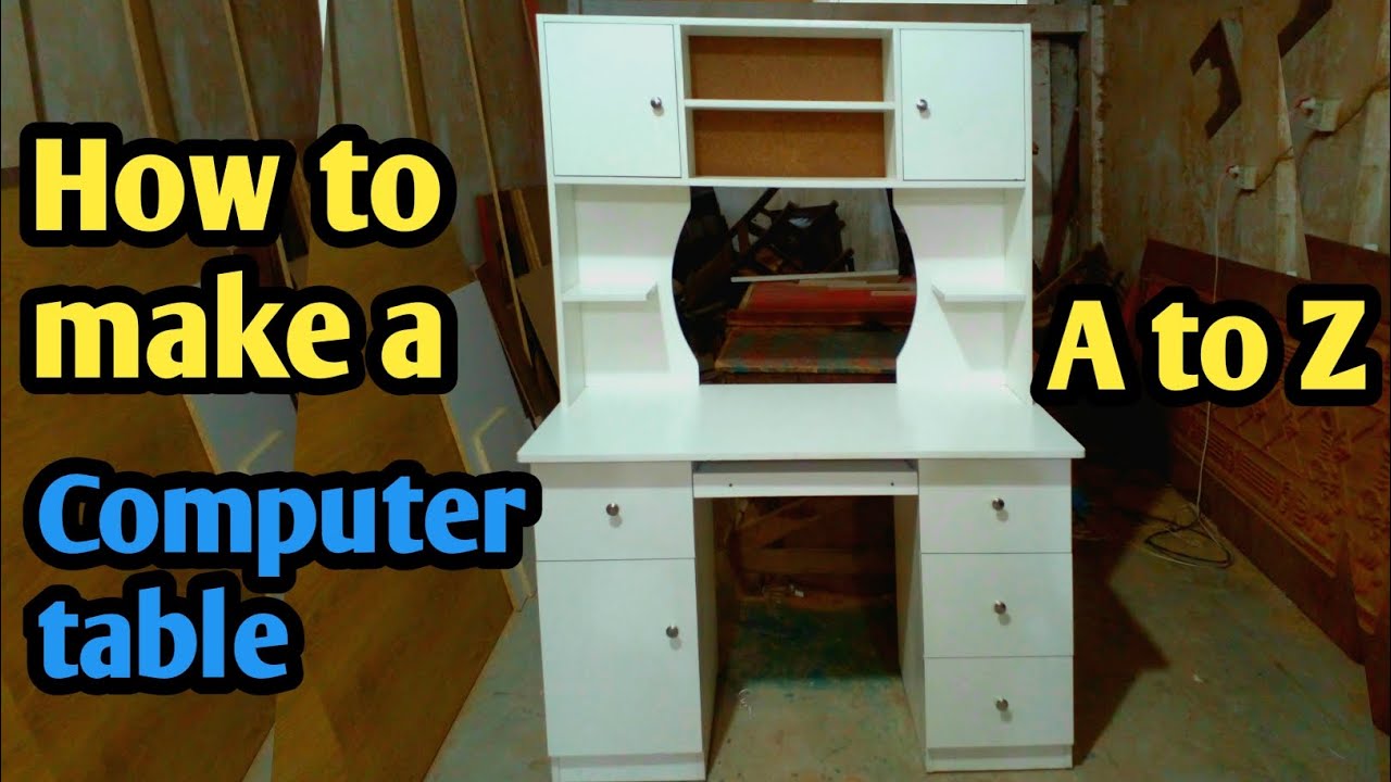 How to make a computer table. Computer table making process. - YouTube
