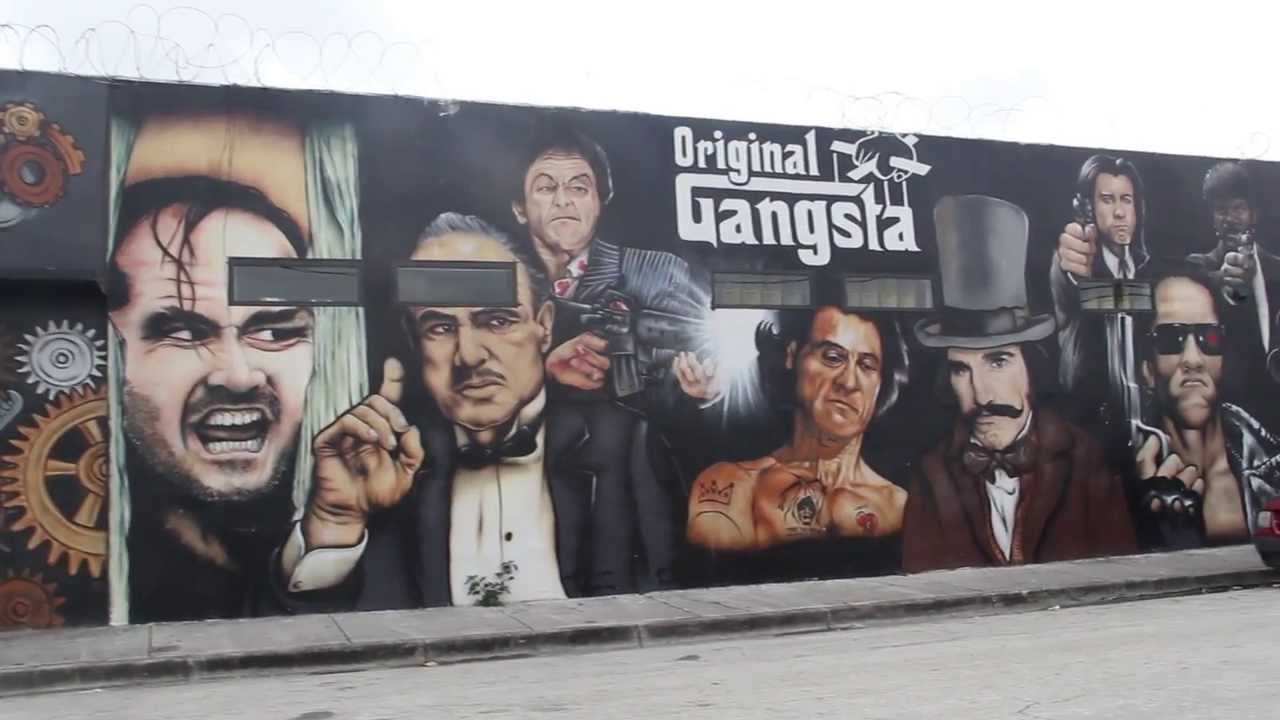 Original Gangsta Wall - Godfather, Scarface, Pulp Fiction, Clockwork ...