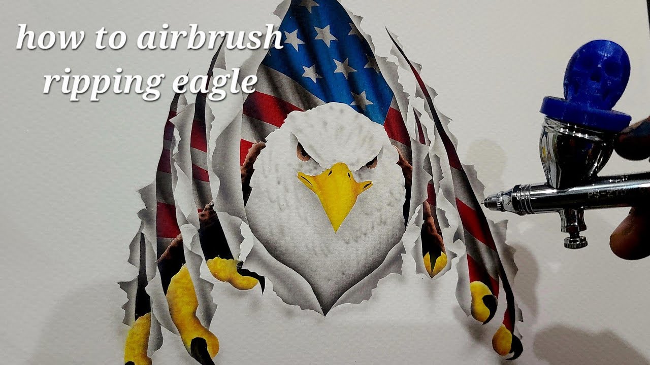How to Airbrush Ripping Eagle - YouTube