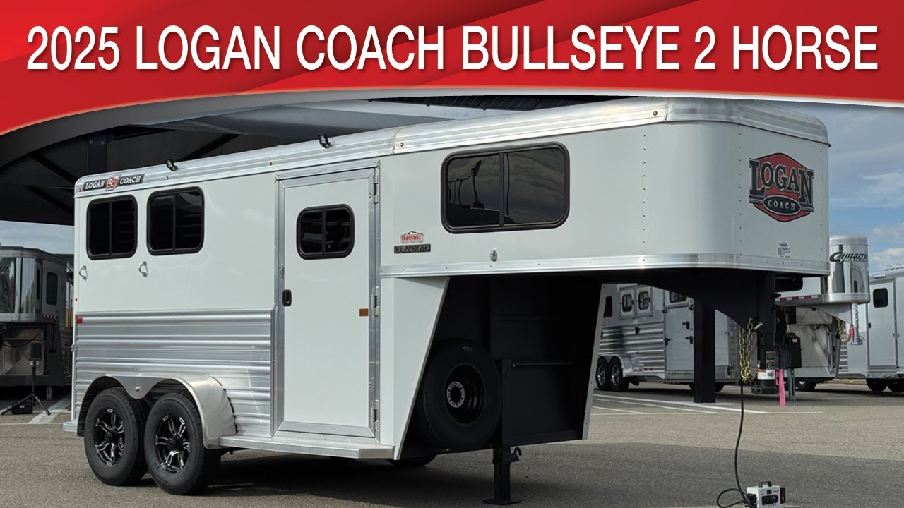 2025 Logan Coach Bullseye 2 Horse Gooseneck The Perfect Small Trailer ...