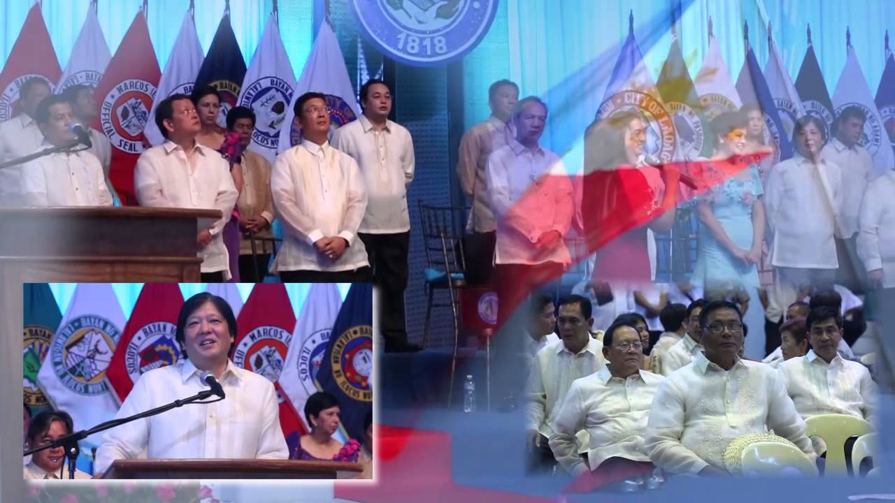 Sen. Bongbong Marcos - Oath taking ceremony of Ilocos Norte Gov. Imee ...