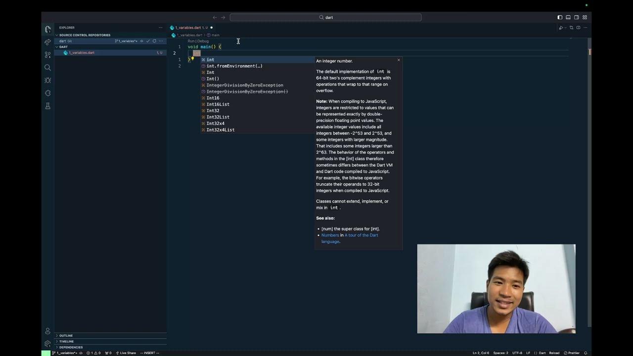 1. Dart Programming Class 1 (Variables) [In Newari] - YouTube