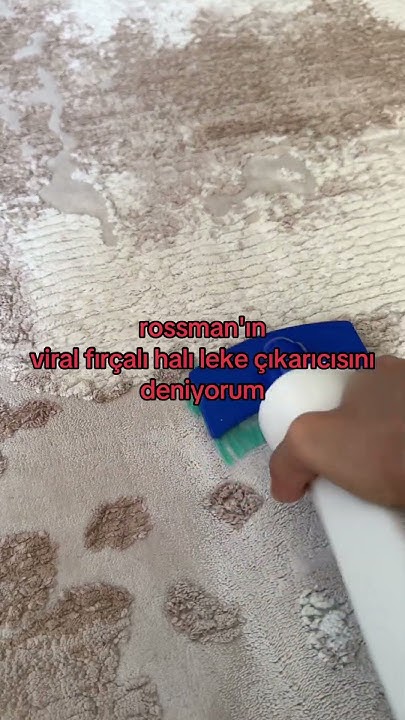 Rossmann'ın viral fırçalı halı leke çıkarıcısı deniyorum 😍 #drbeckmann ... Rossmann'ın viral fırçalı halı leke çıkarıcısı deniyorum 😍 #drbeckmann ...