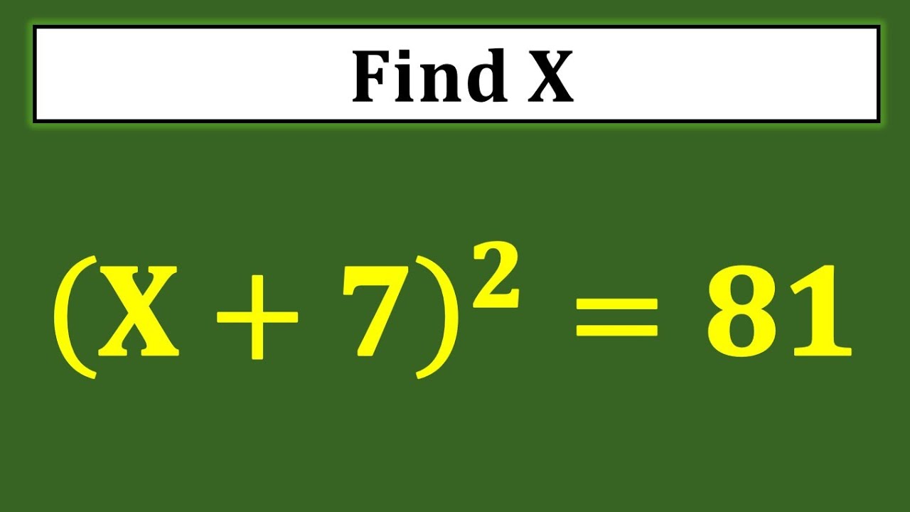 Nice Algebra Math Problem | Find the Value of X | Olympiad - YouTube