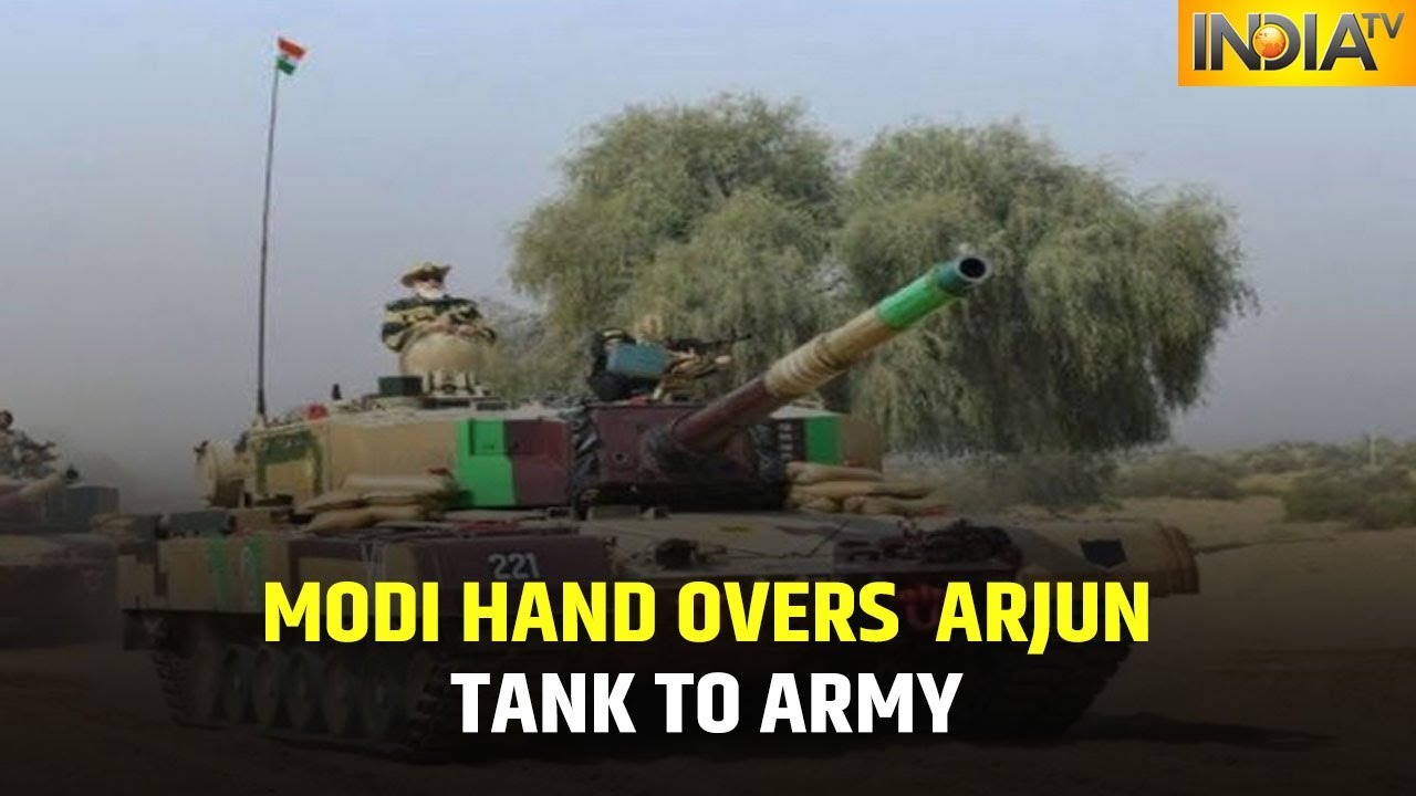 PM Modi Handovers Arjun Tank To Army At Chennai, Tamil Nadu - YouTube