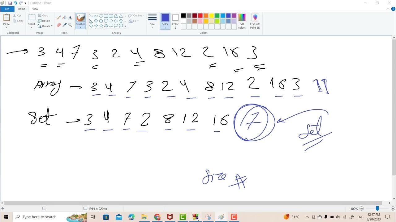Distinct Numbers sheet 5 problem m - YouTube