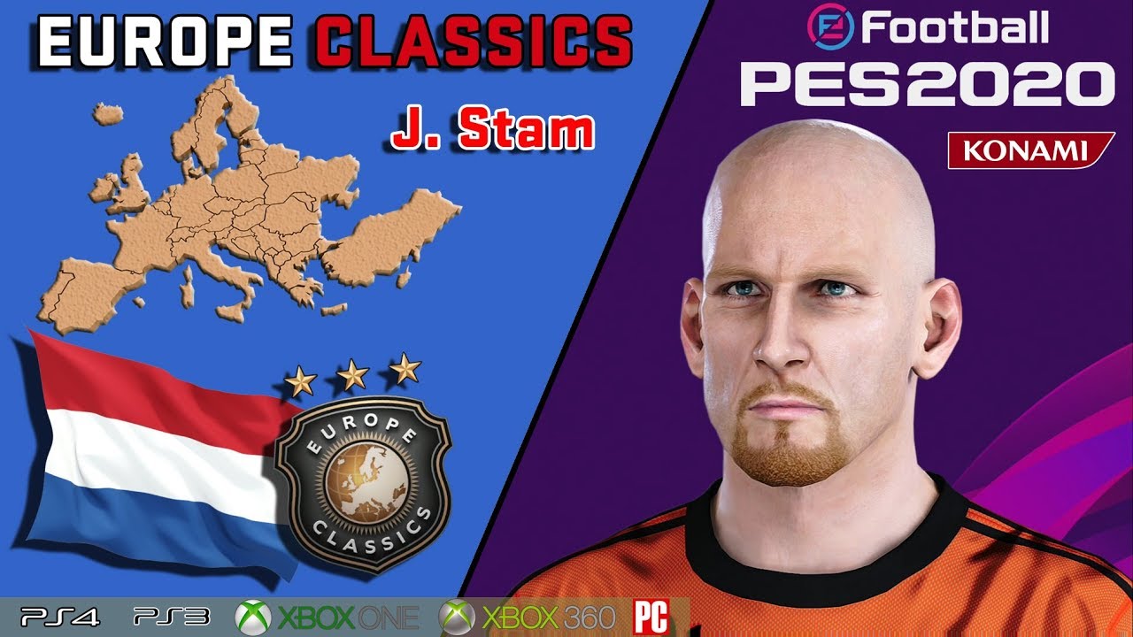 J. STAM (Europe Classics) How to create in PES 2020 - YouTube