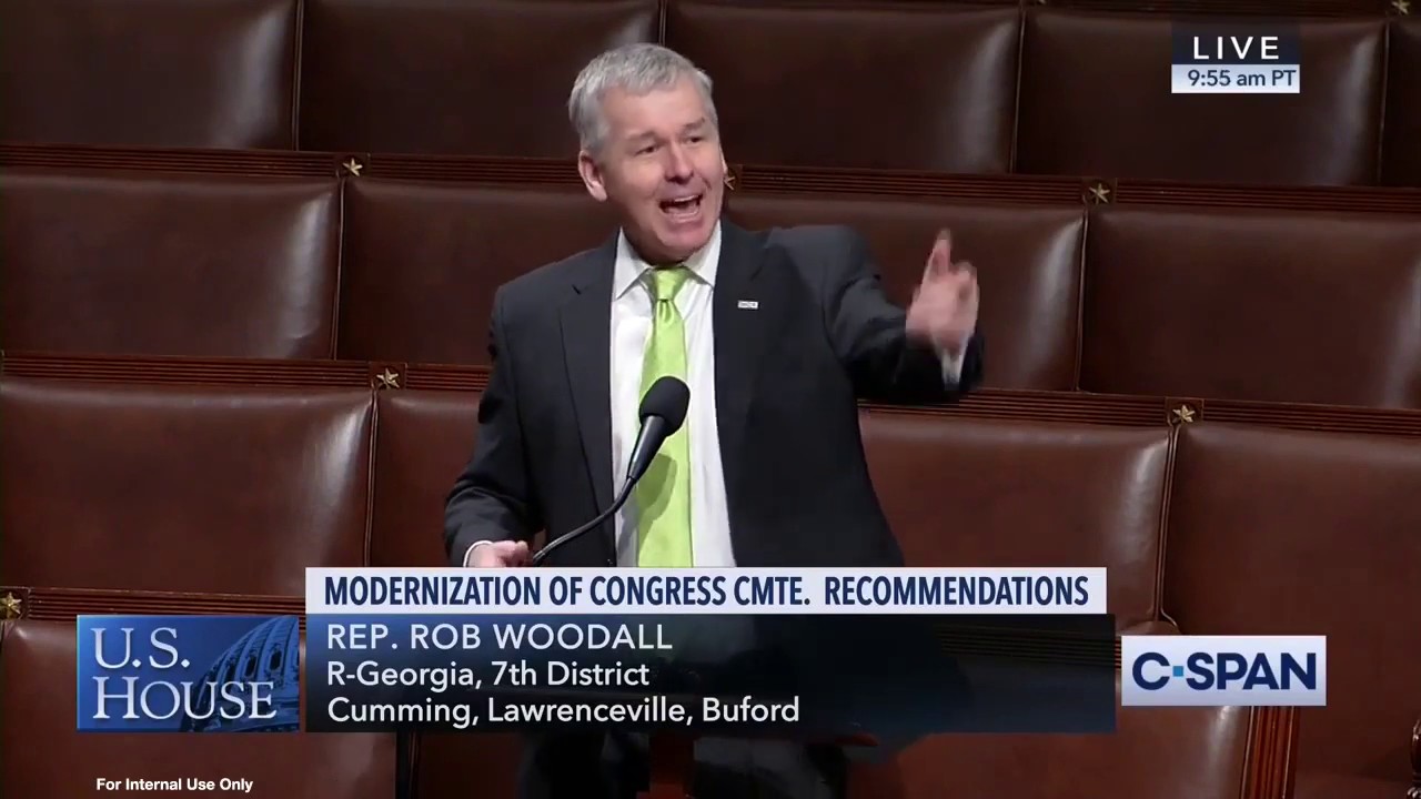 Rep. Rob Woodall takes to the House floor to show his support for H.Res ...