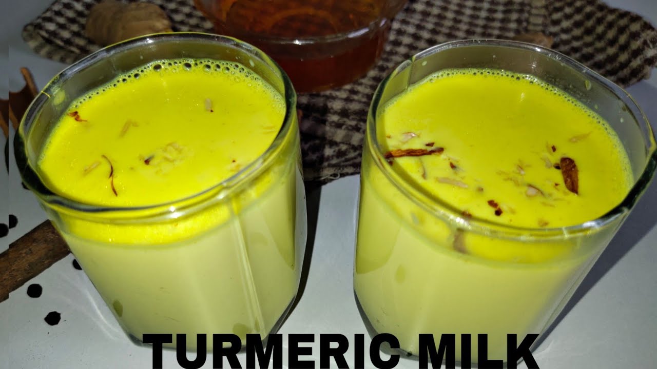 TURMERIC MILK RECIPE | Golden milk | Haldi Doodh | Immunity booster ...