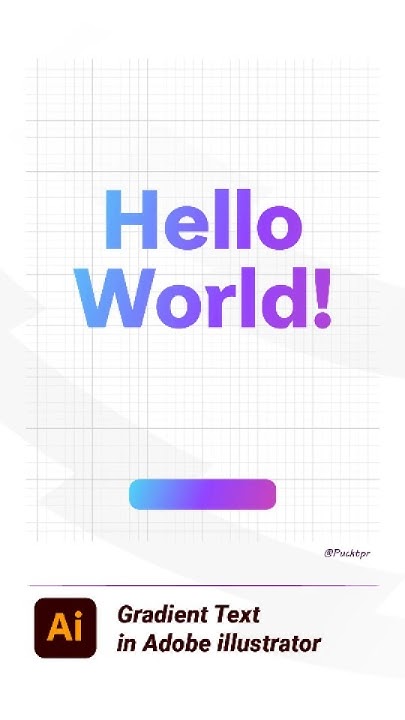 Create GRADIENT TEXT in 30s with Adobe Illustrator - YouTube