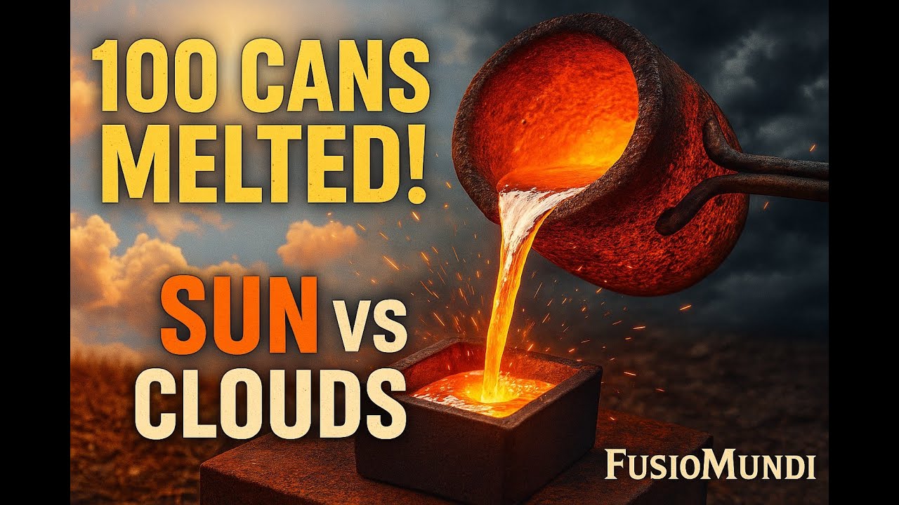 "From Sunshine to Steam: Melting 100 Cans in Wild Weather!" 😱🔥 - YouTube