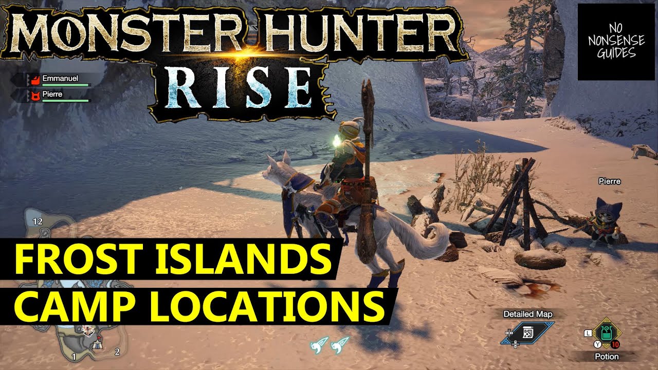 Monster Hunter Rise Camp Locations in Frost Islands - Where to find Sub ...