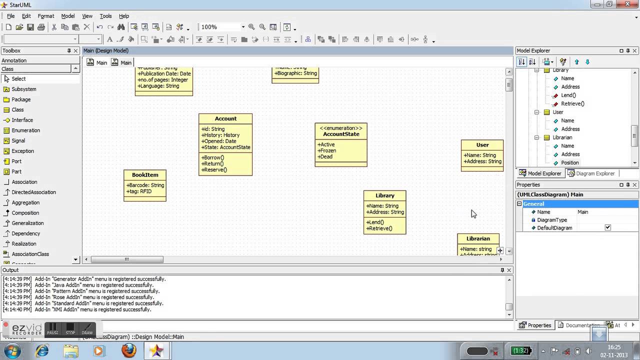 Designing tool - star uml - YouTube
