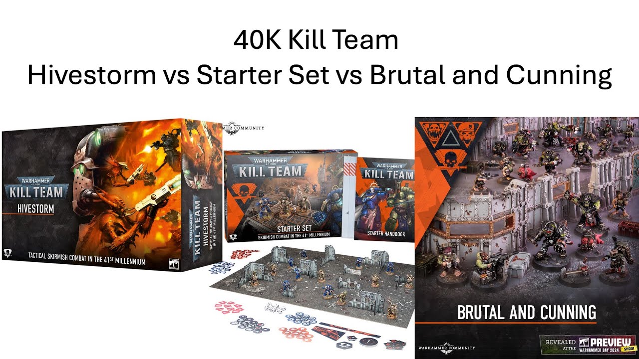 40K Kill Team Hivestorm vs Starter Set vs Brutal and Cunning - YouTube