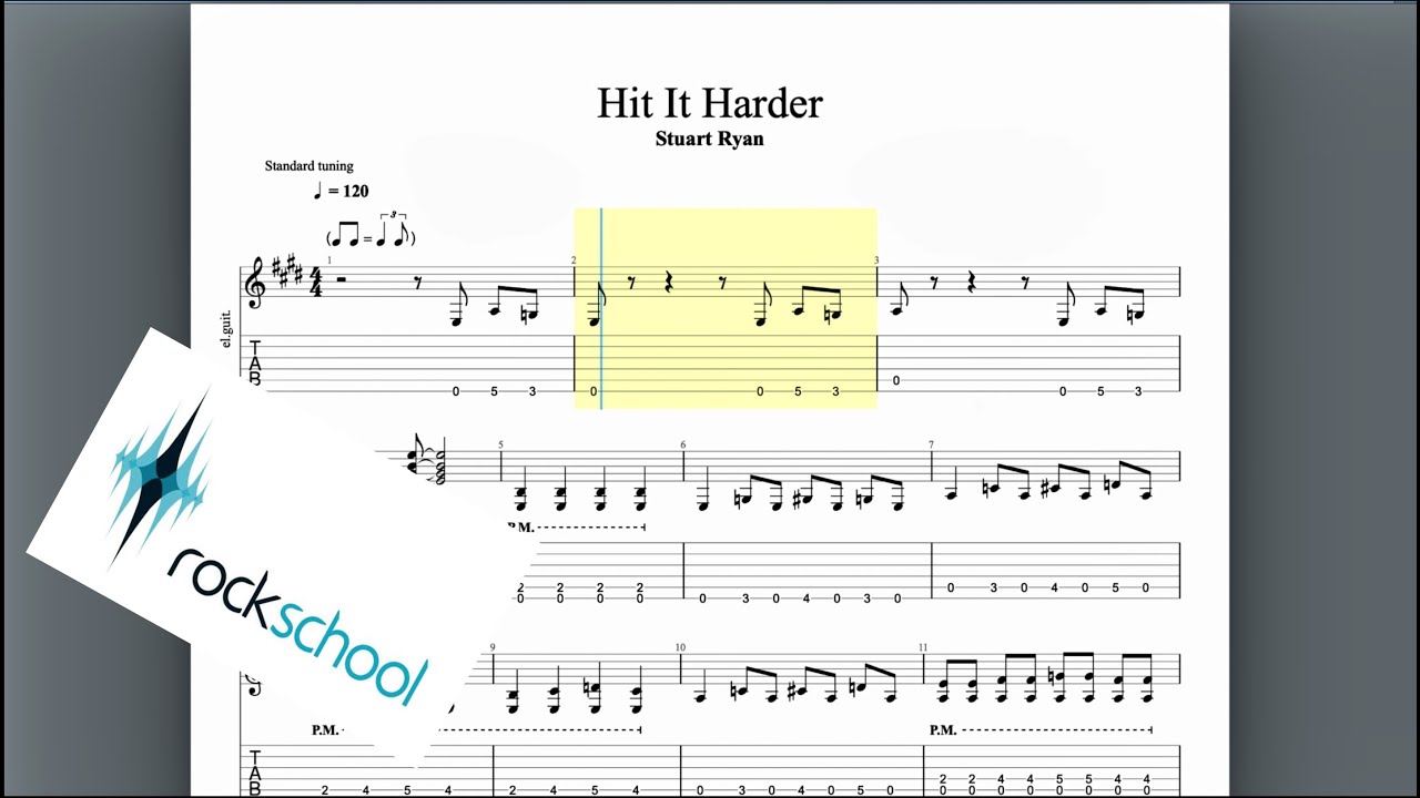 Hit It Harder Rockschool Grade 2 Guitar - YouTube