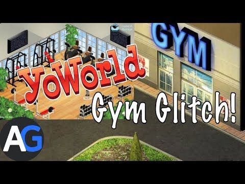 OLD YOVILLE GYM GLITCH ON YOWORLD MAP!!! - YouTube