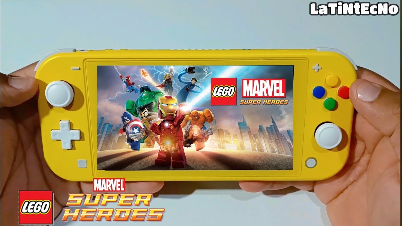 ASI ES LEGO MARVEL SUPER HÉROES EN NINTENDO SWITCH LITE - YouTube