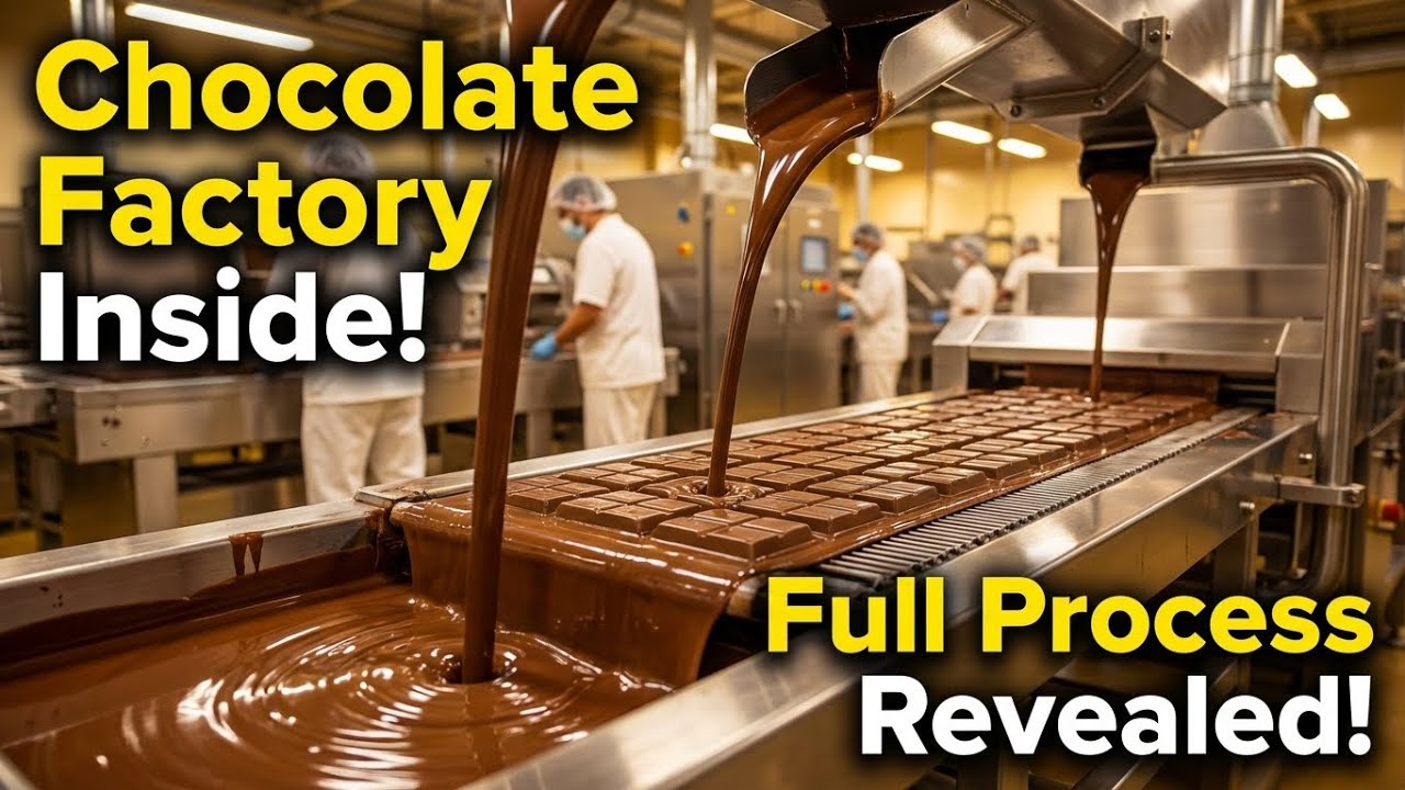 Inside a Modern Chocolate Factory Full Making Process Revealed | 🏭 Full ...