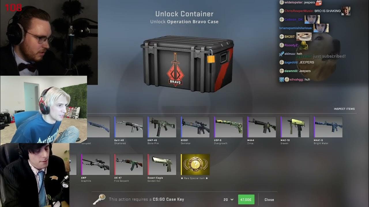 xQc Reacts to OhnePixel Open $100K of CS:GO Cases - YouTube