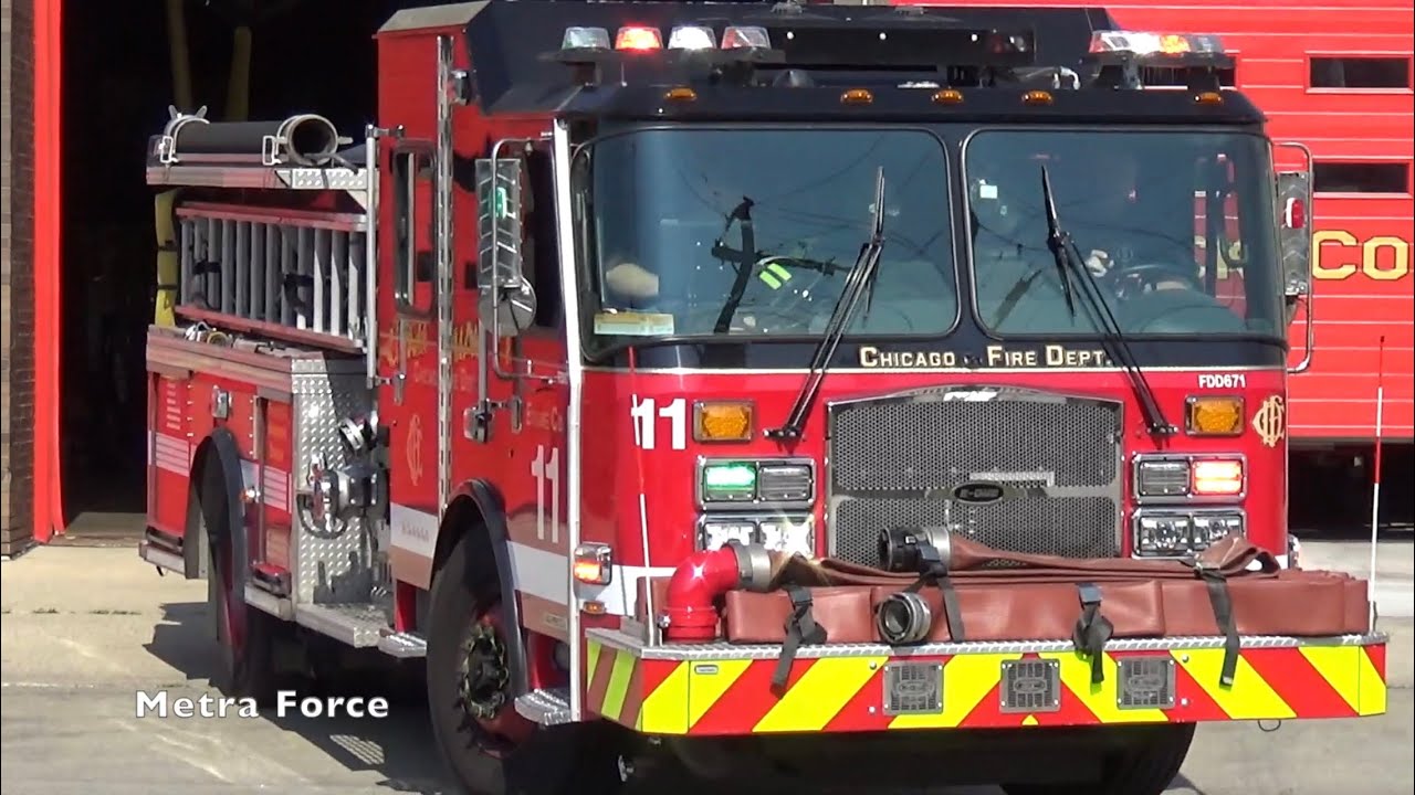 Chicago Fire Dept Engine 11 Responding - YouTube