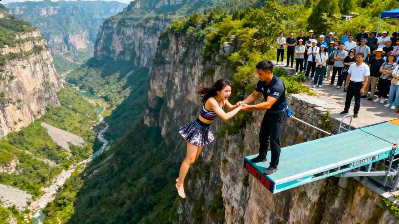 Bungee Jumping With Rope In Beautiful Place:Asmr Bungee Jumping - YouTube