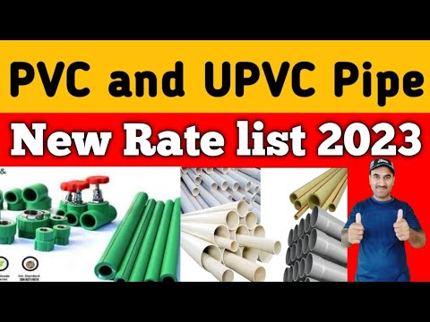 pvc pipe price / upvc pipe price in pakistan / pvc and upvc pipe rate ...