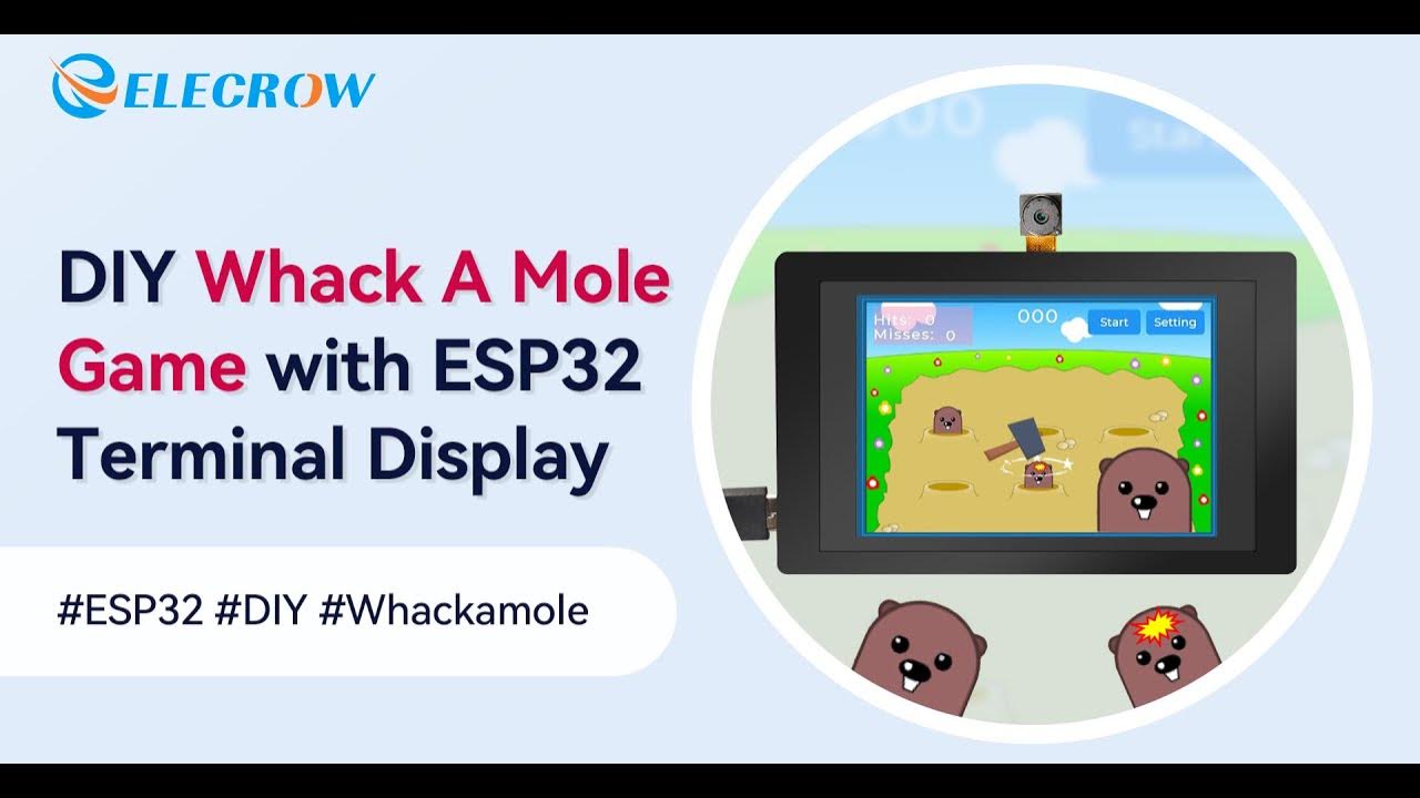 DIY Whack A Mole Game with LVGL and ESP32 Terminal Display - YouTube