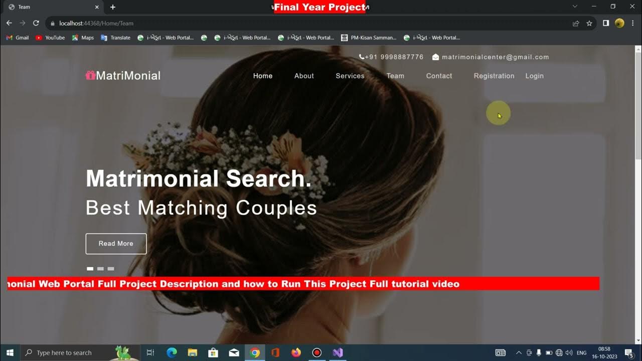 Matrimonial Website Project | Final Year Project in BCA Students | Matrimonial Portal | Free ...