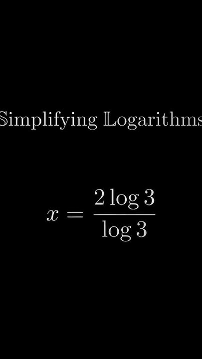 How To Simplify Logarithms #mathematics #students#trendingmathquestion #howto - YouTube