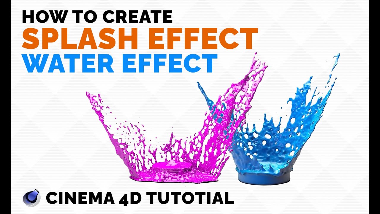 How to Create Splash Animation in Cinema 4D - Tutorial - Water Splash ...
