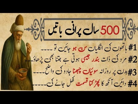 500 old hikmat ki batain .part 2