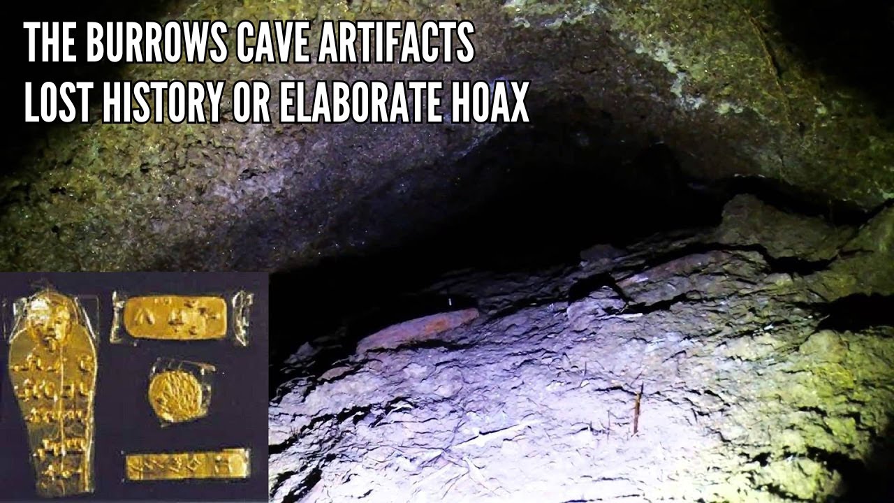 The Burrows Cave Artifacts Lost History or Elaborate Hoax - YouTube