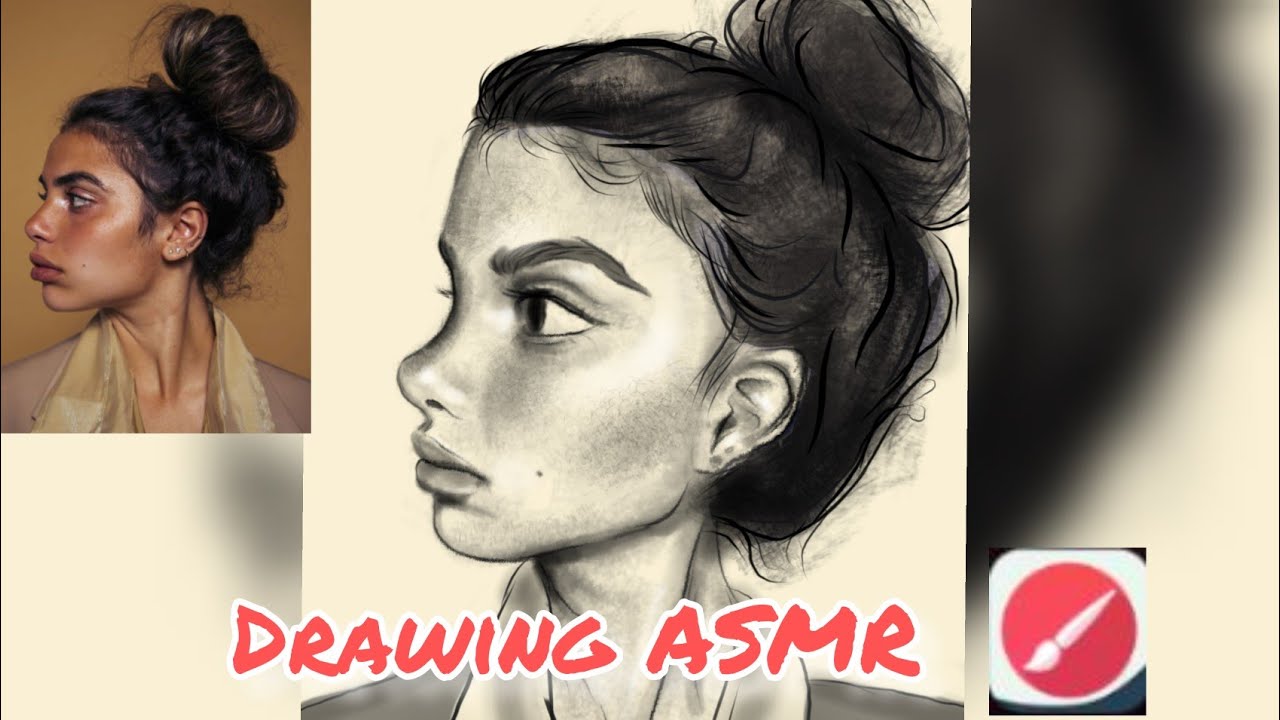 digital drawing ASMR /infinite painter/ - YouTube