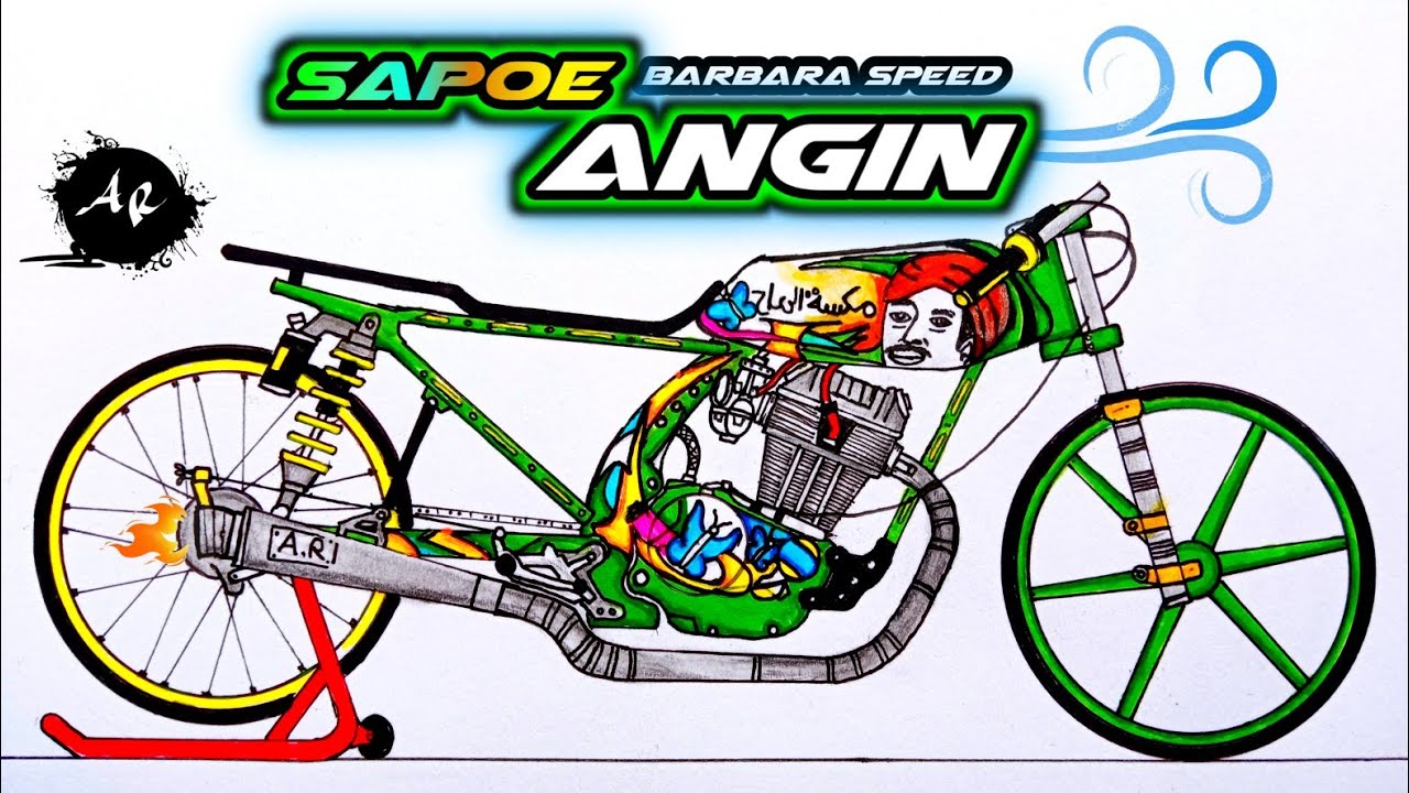 SAPOE ANGIN||cara menggambar drag,gambar drag,cara menggambar drag ...