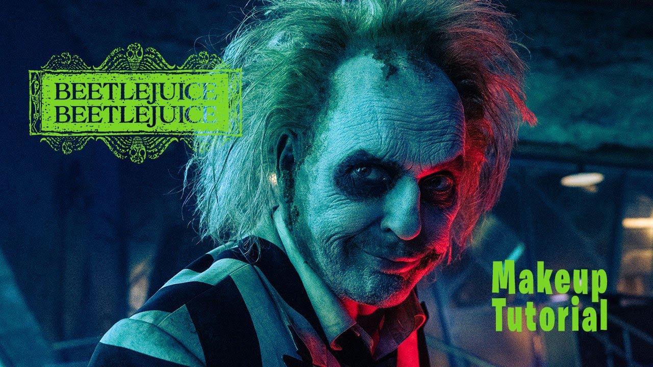 Beetlejuice Halloween Makeup Tutorial: Transform into the Ghost with the Most! - YouTube