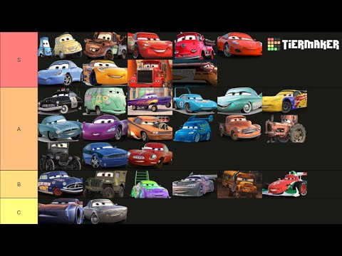 Pixar's Cars Characters Tier List!🏁🚘⚡🛣 - YouTube