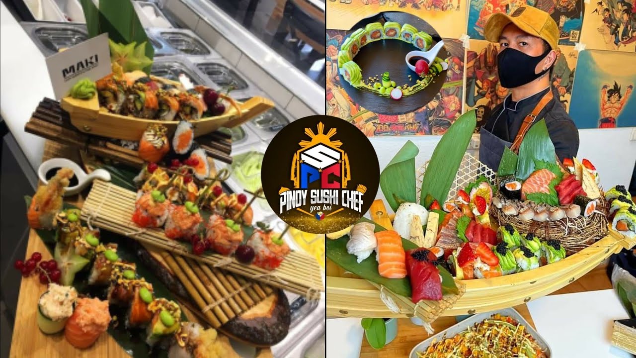 SUSHI ROLL PLATING LESSON | BAKED SUSHI | CHEF Manolo Plata | PINOY ...