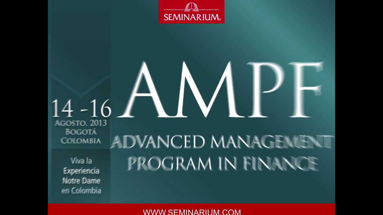Advanced Management Program in Finance Colombia - YouTube