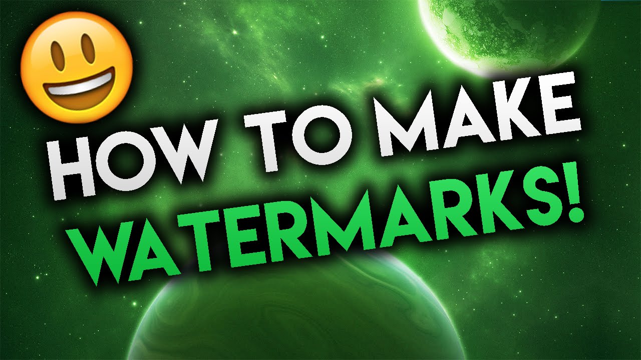 How To Make A Watermark For YouTube Videos in Photoshop 2016! Watermark ...