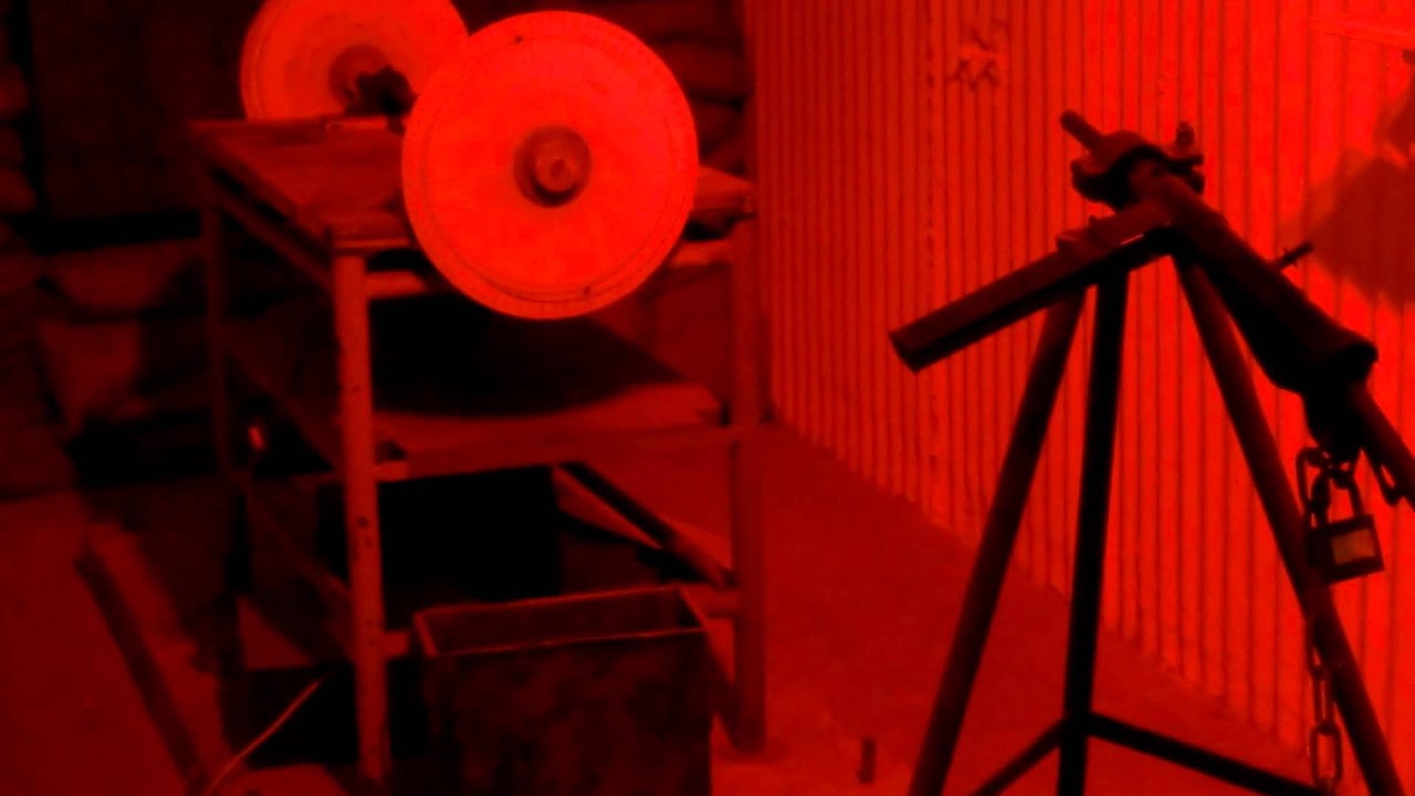 Bullets velocity test in the Hagana Underground Shooting Range. Secret ...