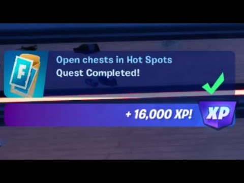 Fortnite - Open chests in Hot Spots - Chapter 4 Season 1 - YouTube